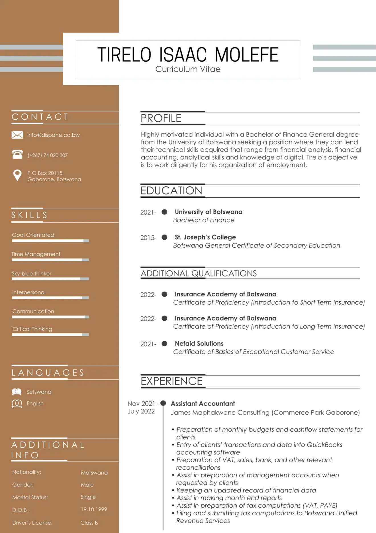 Get expert job winning CV Writing in Botswana » Sky Jobs